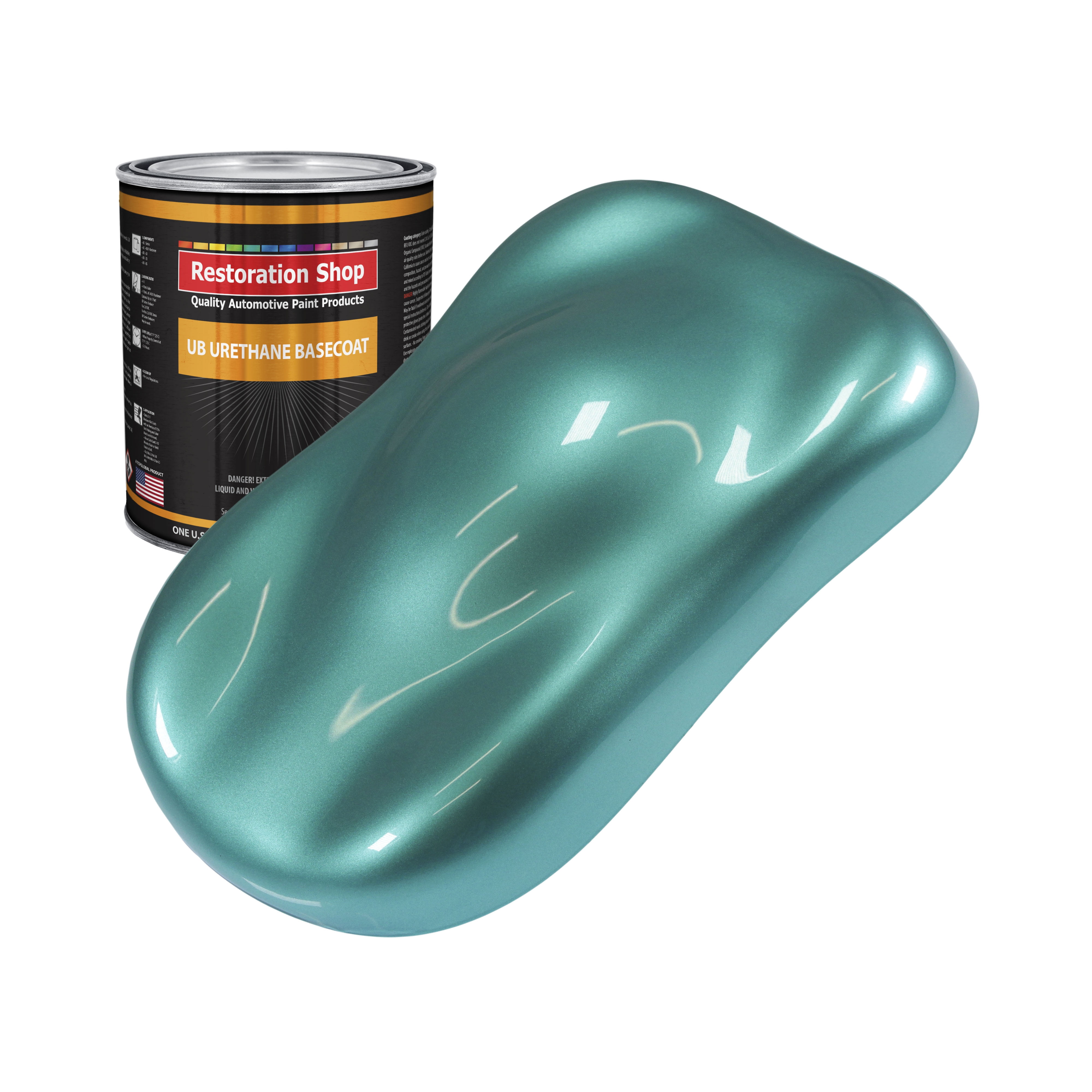 Gulfstream Aqua Metallic 1 Quart URETHANE BASECOAT Car Auto Body Paint ...