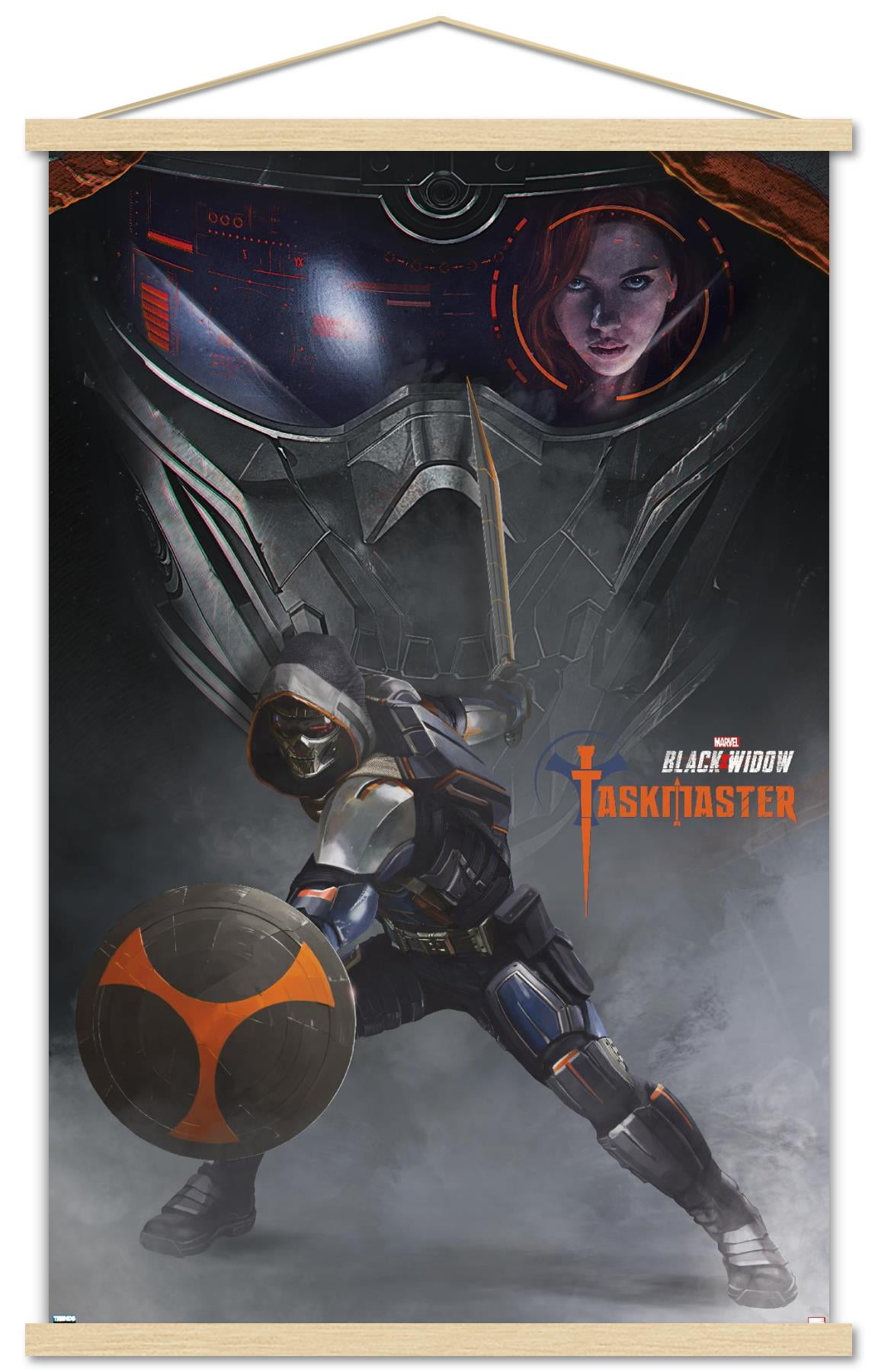 Marvel: Year of the Shield - Taskmaster Wall Poster with Wooden ...