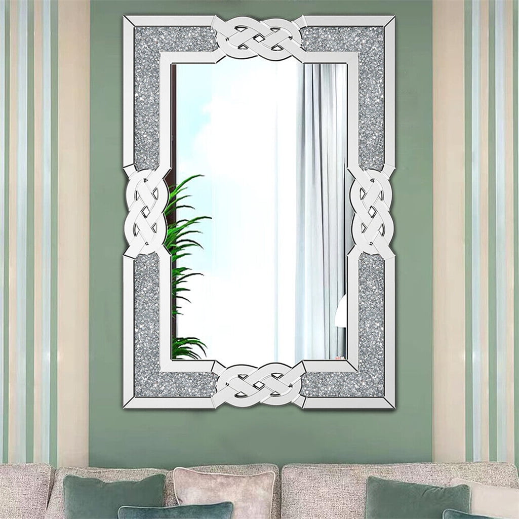 Click here for Wisfor 70x100cm Large Crystal Crush Diamond Mirror... prices