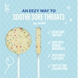 Lolleez Children's Sore Throat Relief Organic Lollipops, Birthday Cake ...