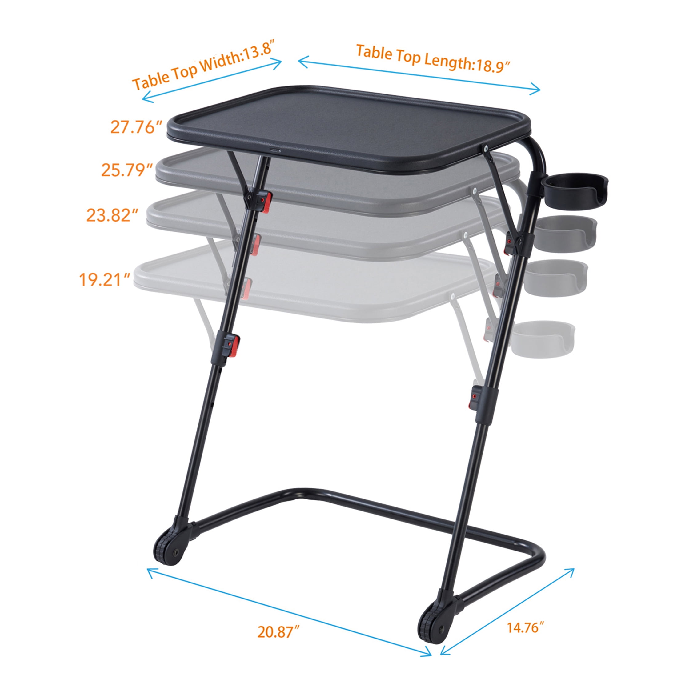 Foldable Tv Table Table-Mate II PRO Folding Desk TV Tray Table And Cup ...