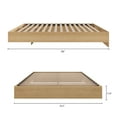 Nexera Full Size Platform Wood Bed Frame, Natural Maple - Walmart.com