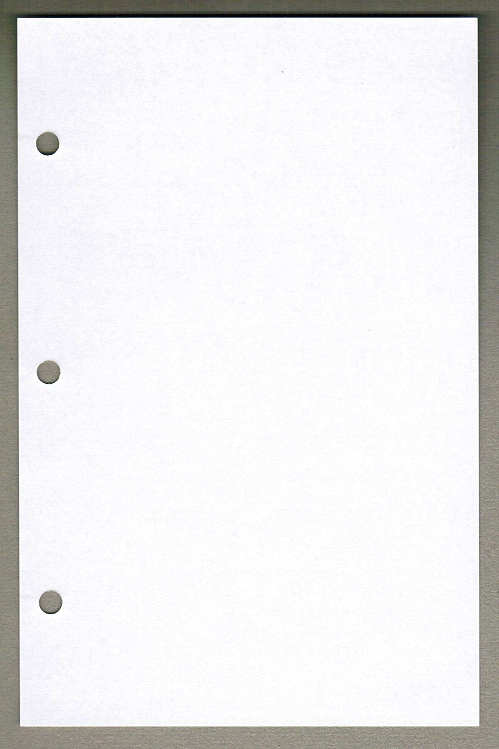 Linco Unruled Filler Paper, 5.5" x 8.5", White, Reinforced, 3-holes ...