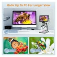 7‘’Digital scope 1500X Zoom 12MP HD Electronic Camera Magnifier for ...