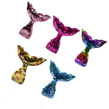 JUMRHFAN 32Pcs Mermaid Cake Topper, Under The Sea Cake Toppers Set with ...