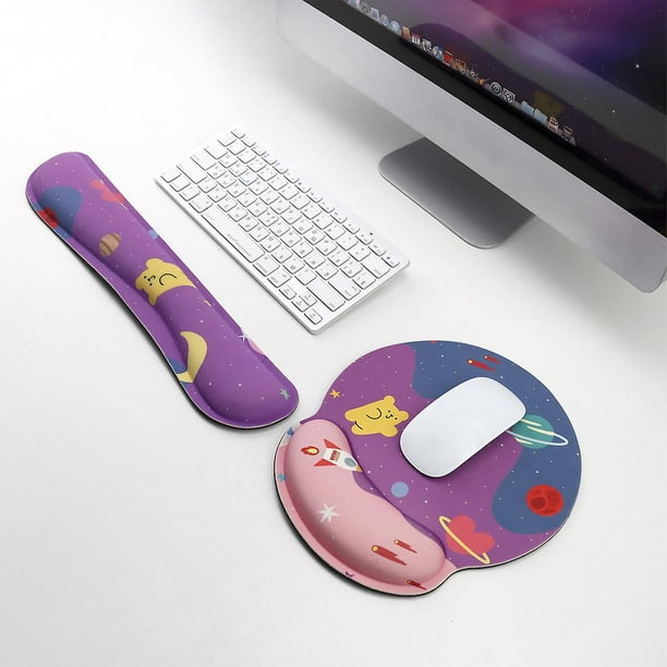 Mouse Pad Wrist Pad Pillow Memory Foam Mouse Pad Rubber Keyboard Pad ...