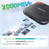 KOOTION 512GB External SSD USB C Portable SSD Up to 2000MB/s External ...
