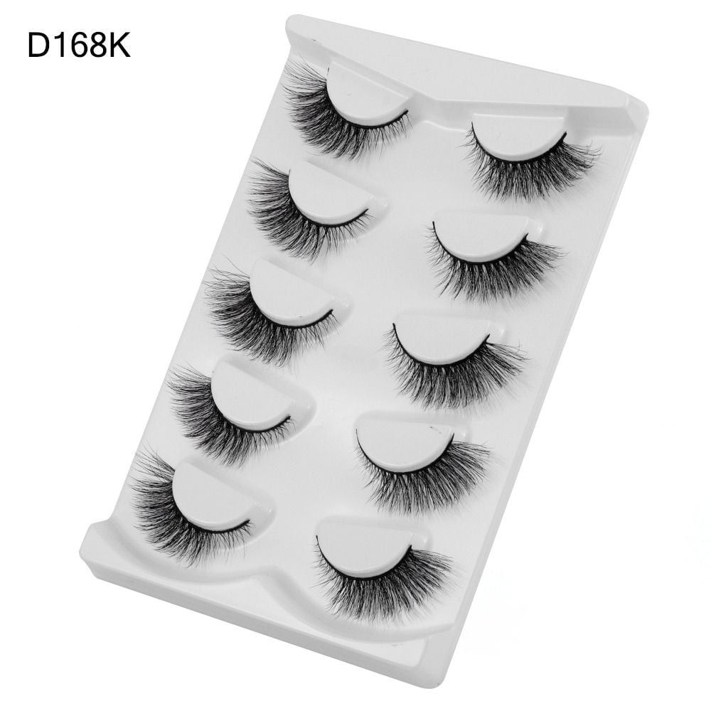 Unique Natural Look 15mm L Curl 3D Faux Mink Lashes Fox Eye Lashes ...