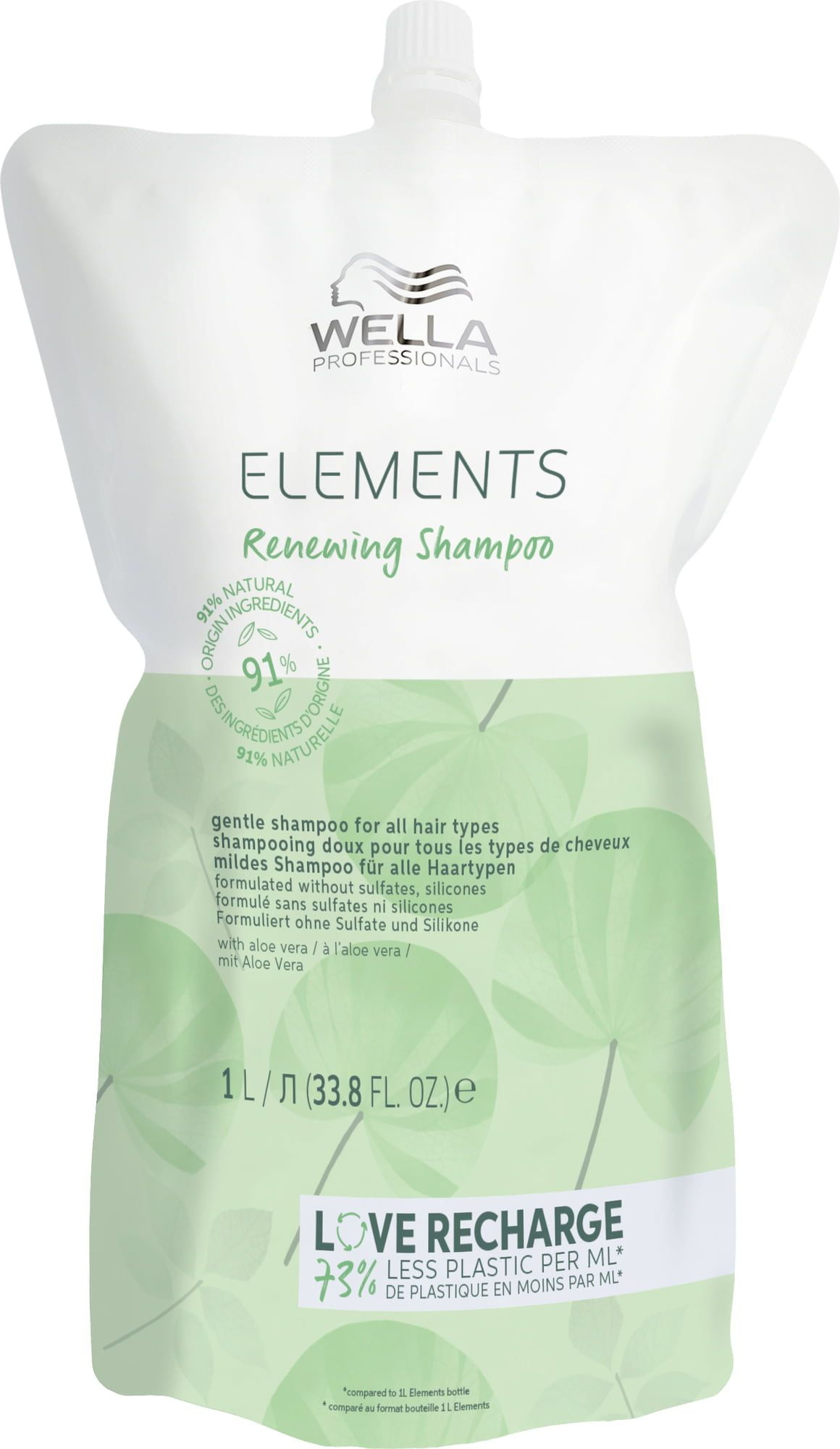 Wella Elements Renewing Shampoo, Gentle Shampoo for All Hair Types - 1 ...