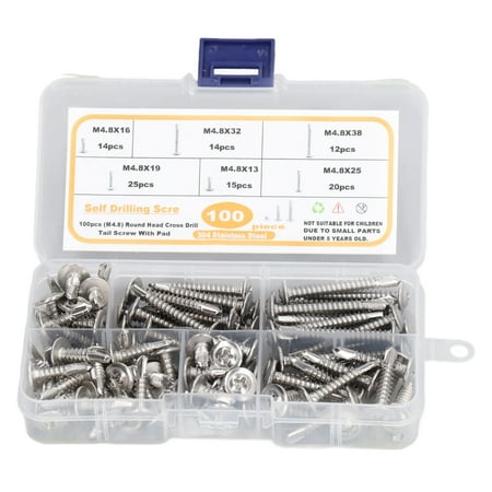 Round Head Cross Screw, Round Head Screw Set No Deformation M4.8 For ...