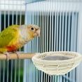 BESTYASH Simple Elegant White Hand Woven Bird Nest for Cages Indoor and ...