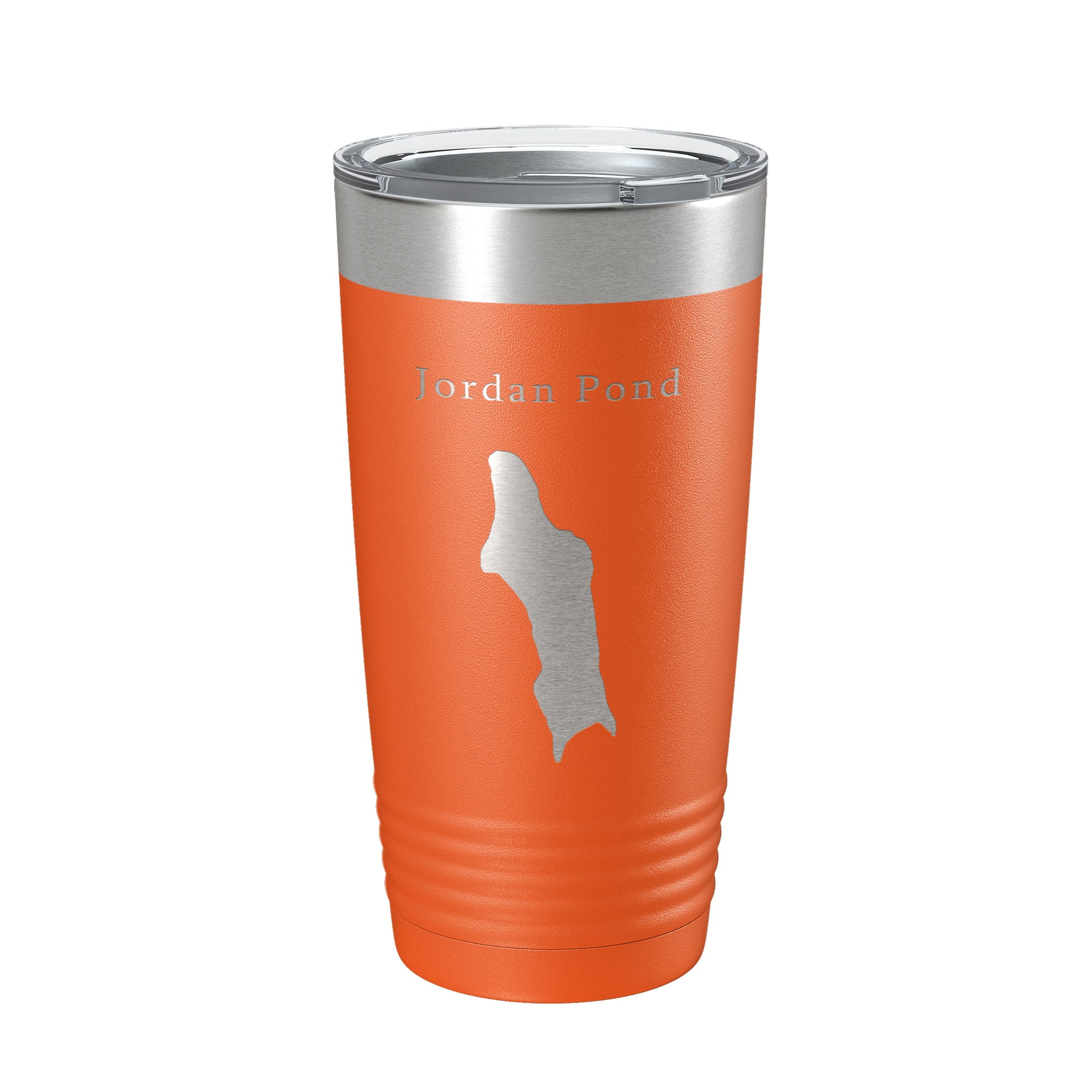 Jordan Pond Tumbler Lake Map Travel Mug Insulated Laser Engraved Coffee ...