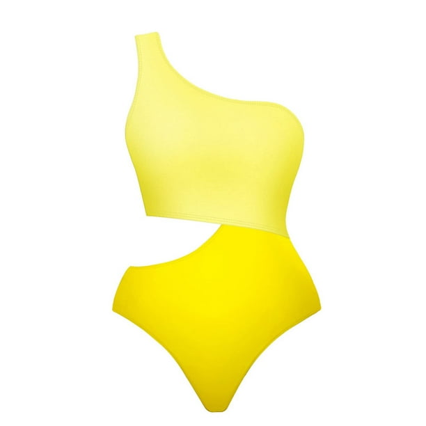 Inadays Women's One Piece Swimsuits One Shoulder Bathing Suits ...
