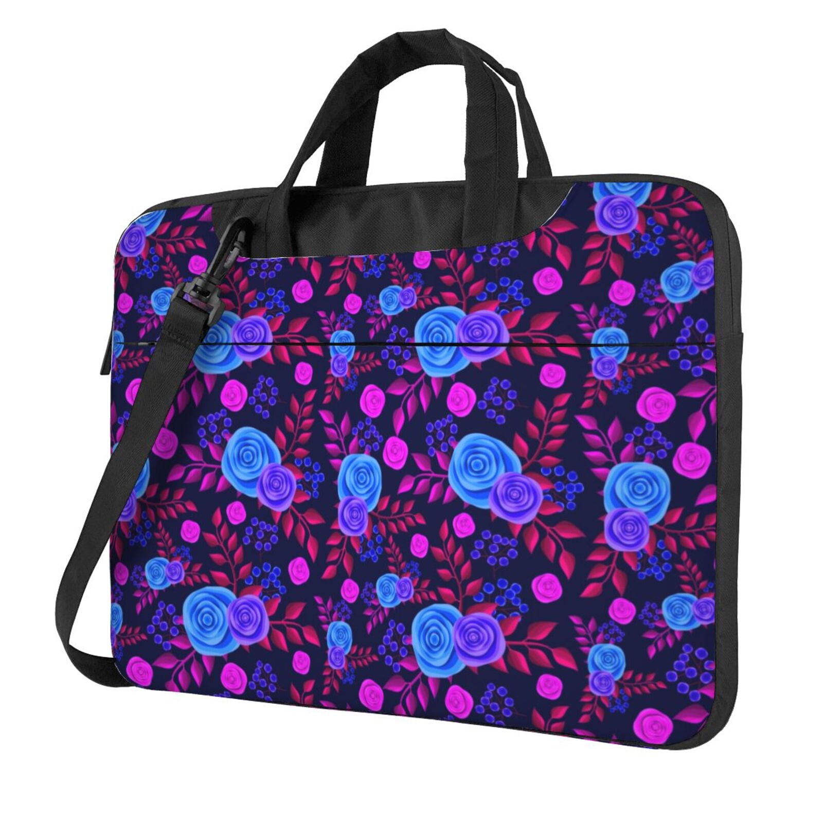 Repeating Floral Texture Laptop Bag, 13 inch Laptop or Tablet, Business ...