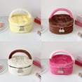 AOOOWER Multipurpose Plush Travel Cosmetic Case With Sturdy Handles ...