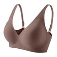 Lopeceal 3 Pack Seamless Plus Size Women Bra Wireless Medium Support ...