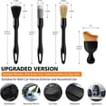 8 Pack Boars Hair Detailing Brushes, Ultra Soft Auto Cleaning Tools for ...