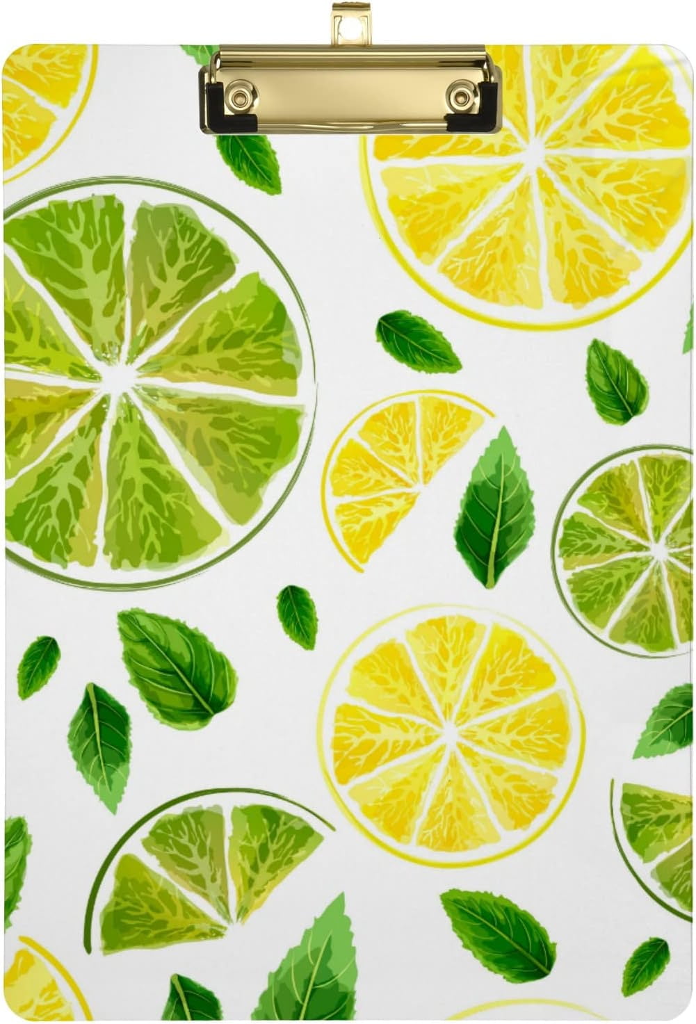 FMSHPON Lime Lemon Leaves Clipboard Hardboard Wood Nursing Clip Board ...