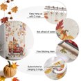 Bathroom Shower Curtain Vintage Autumn Pumpkins Red Car Waterproof ...