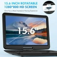 "Portable 17.9"" DVD Player, 15.6"" Screen, 6hr Battery, FM, TV Sync ...