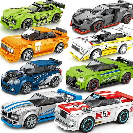 Sembo City Racing Speed Champions Sports Cars Model Building Blocks ...