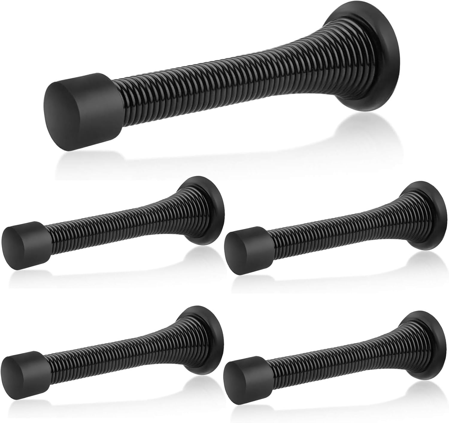 xianyou-5 Pcs Stopper de Porte, Black Door Stoppers Floor for Security ...