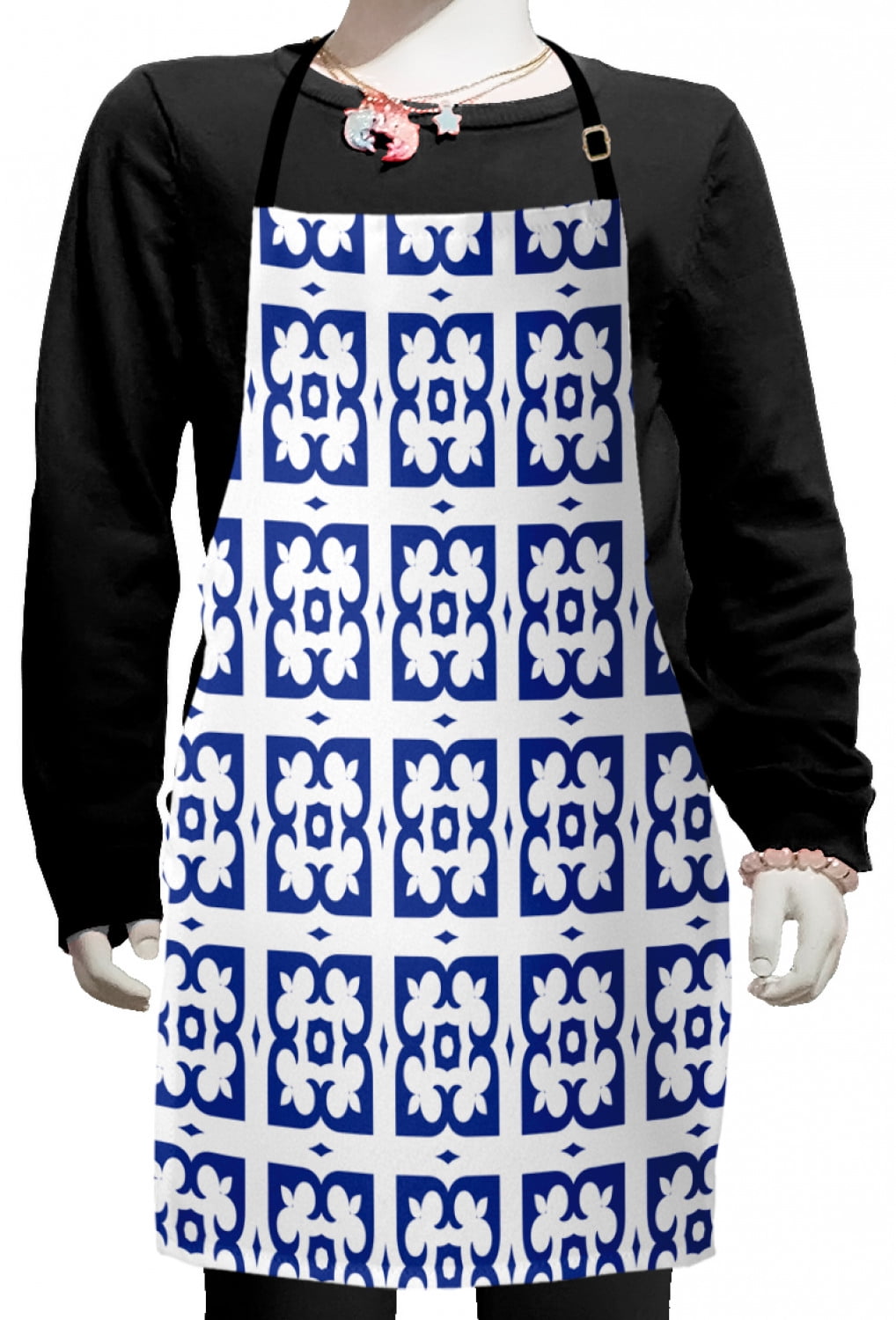 Abstract Kids Apron, Repeating and Art Deco Inspired Vintage Motifs on ...