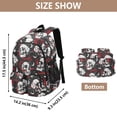ALAZA Skulls and Moon Print Student Backpack School Bookbag Large ...