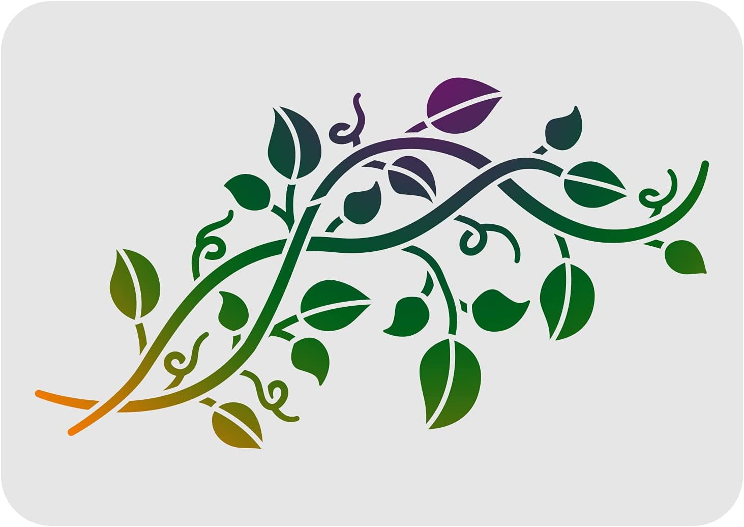 Vine Leaves Stencil Template 29.7x21cm/11.7x8.3 inch Plastic Vine ...
