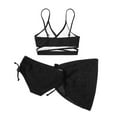 URMAGIC Girls' Beach Sport Wrap Around Bikini 3-Piece Swimsuit Bathing ...