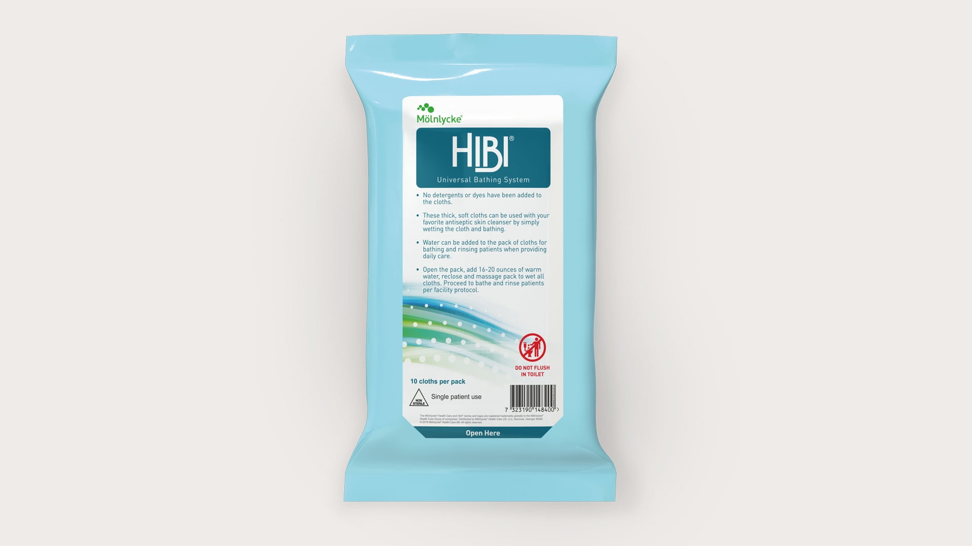 Hibi 59910 Universal Bathing System, 3 Packs of 10 Cloths - Walmart.com
