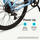 26" Schwinn EC1 Electric Cruiser Bike for Adults, 7 Speeds, 250w Motor ...