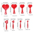 2Pcs Heart Shaped Measuring Cups Set 8 Piece Plastic Kitchen Tools ...