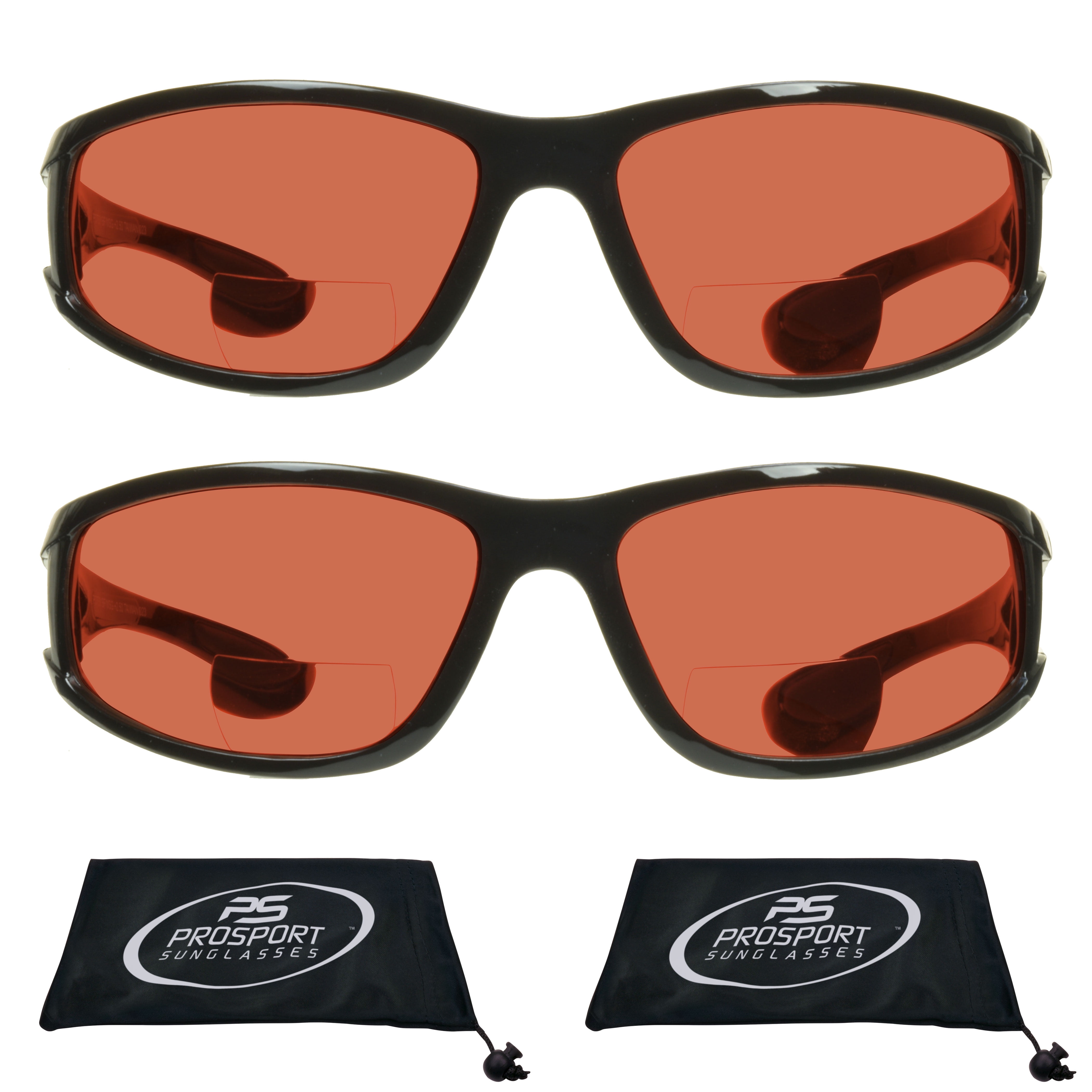 proSPORT BIFOCAL Sunglass Reader HD Amber Blue Blocker Sport Wrap ...