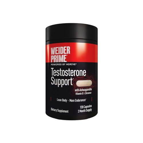 Weider Prime Testosterone Supplement for Men, Healthy , Support to Help ...