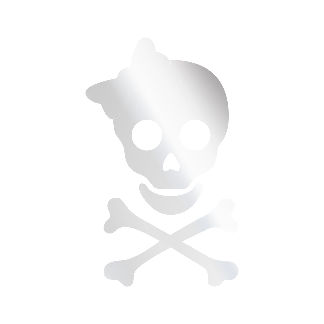 Skull and Bones with Bow Sticker Decal Die Cut - Self Adhesive Vinyl ...