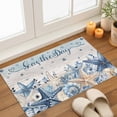 Blue Ocean Door Mat Seas The Day Non Slip Absorbent Entrance Mat ...