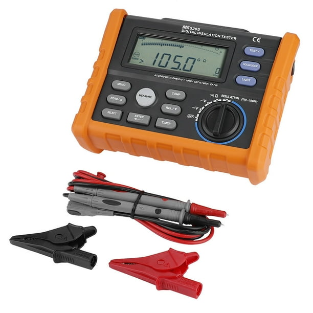 Insulation Tester,PEAKMETER MS5205 Digital Insulation Digital ...