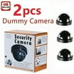 TKOOFN 4 Pack Solar & Battery Operated Surveillance Dummy Cameras with ...
