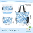 Blue Translucence Stars Beach Bag Travel Tote Bag Reusable Shopping Bag ...