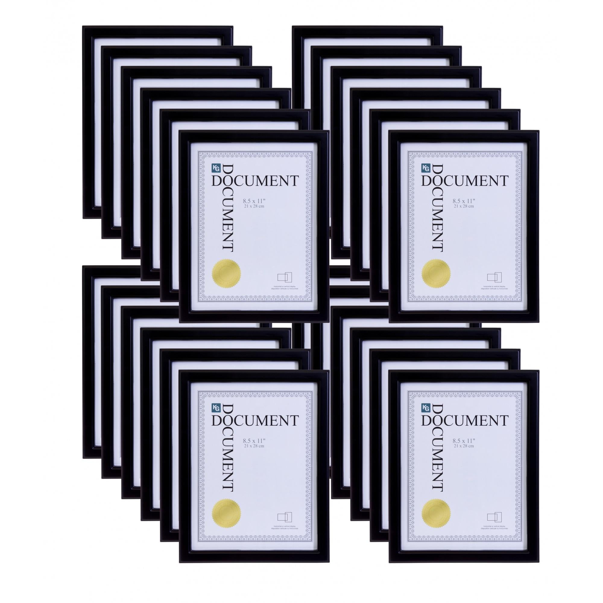 Kieragrace 8.5x11 Caspian Black Document Frame, Set of 24 - Walmart.com