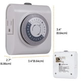 GE 24-Hour Heavy Duty Indoor Plug-In Timer, 2-Outlets, 15075 - Walmart.com