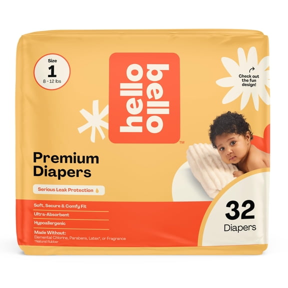 Hello Bello Premium Baby Diapers, Infant Size 1, 82 Count (Select for ...
