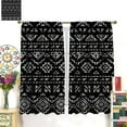 Aztec Blackout Curtains Rustic Western Ethnic Boho Abstract Geometric ...