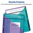 Avery Big Tab 2-Pocket Dividers, 5-Tab, Two-Tone (00031) - Walmart.com
