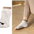 Aellinatey Women Open Toe Socks Cute Cartoon Low Cut Cotton Short Ankle ...