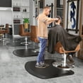 OmySalon Salon Mat for Hair Stylist Anti Fatigue, Thick Barber Chair ...