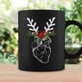 Anatomy Heart Floral Reindeer Christmas Cardiac Nurse Coffee Mugs ...