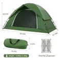 Croosse Camping Tent for 2 Person - Lightweight Two Person Tents with ...