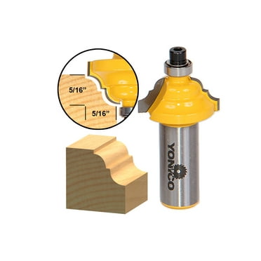 Yonico Double Roman Ogee Edging Router Bit - Small - 1/4" Shank ...